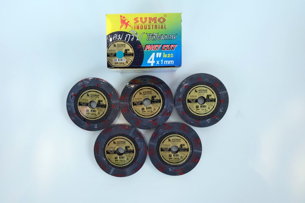 SUMO ใบตัด FAST CUT สีดำทอง 4"x1mmx16mm ใย2 – Happy Metal